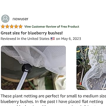 Amazon.com : Bird Netting for Garden Protection - 4 Pack Garden Netting Pest Barrier with ...