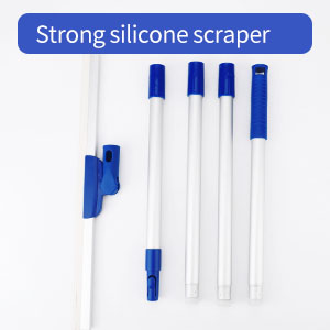 Amazon.com: Floor & Window Professional 180° Rotatable Squeegee Scrubber with 56" Adjustable ...