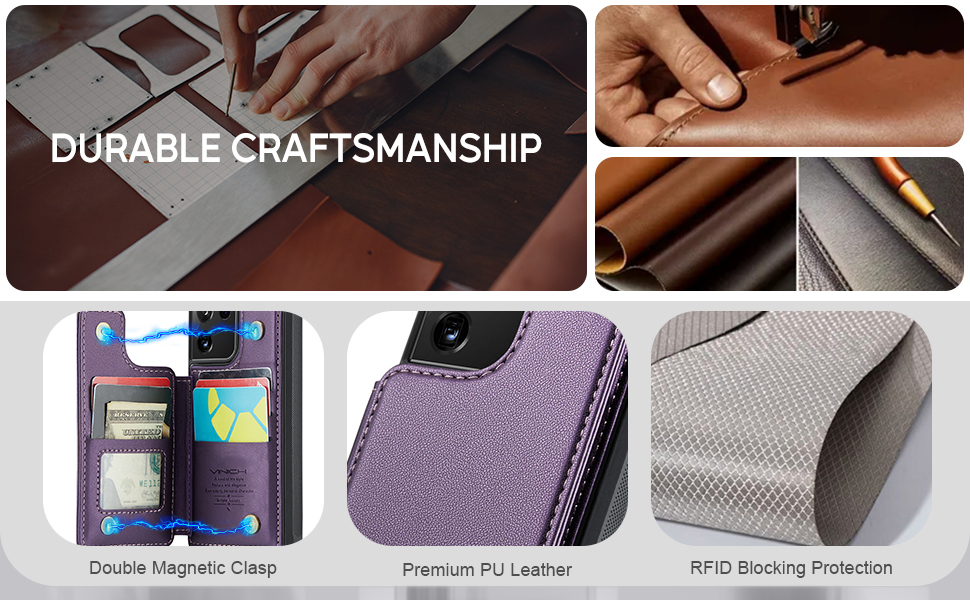 Amazon.com: Vinich for Samsung Galaxy S21 Ultra Wallet Case with Card Holder, RFID Blocking ...