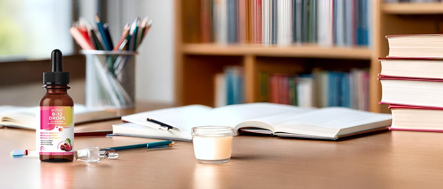 Amazon.com: BIYODE Vitamin B12 5000 mcg Liquid Drops All Natural Plant ...