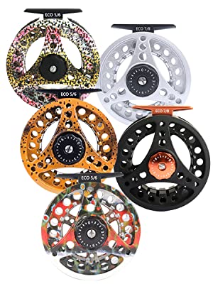 MAXIMUMCATCH Maxcatch ECO Fly Reel Large Arbor with Diecast Aluminum Body Fly Fishing Reel(3/4wt ...