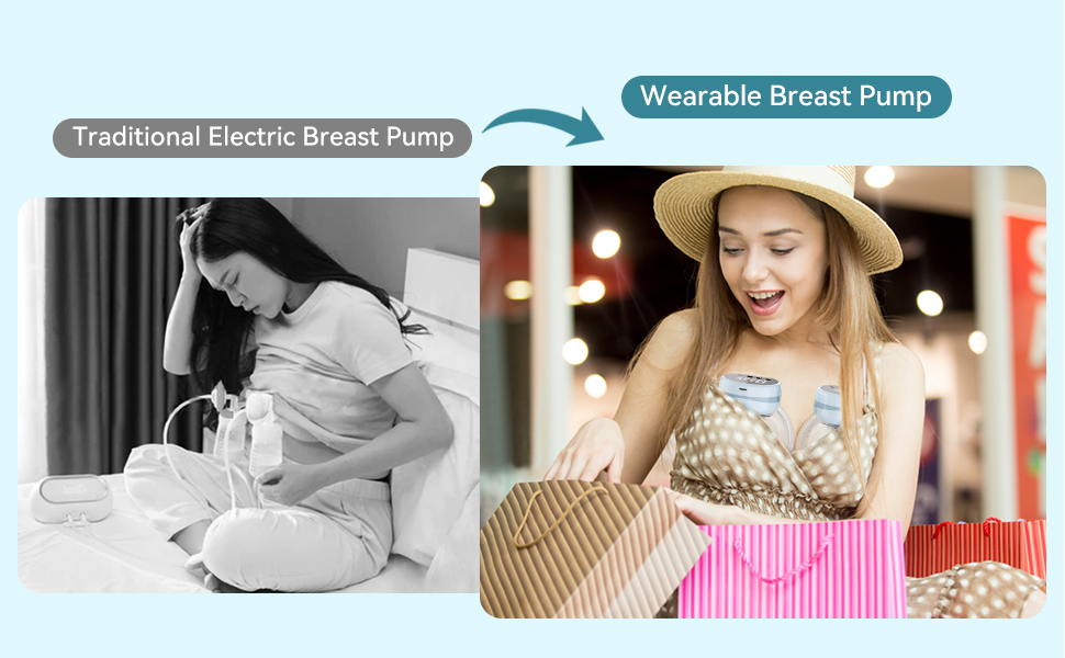 Amazon.com : Breast Pump Wearable Breastfeeding Pump Hands Free Breast Pump Wearable Pumps for ...