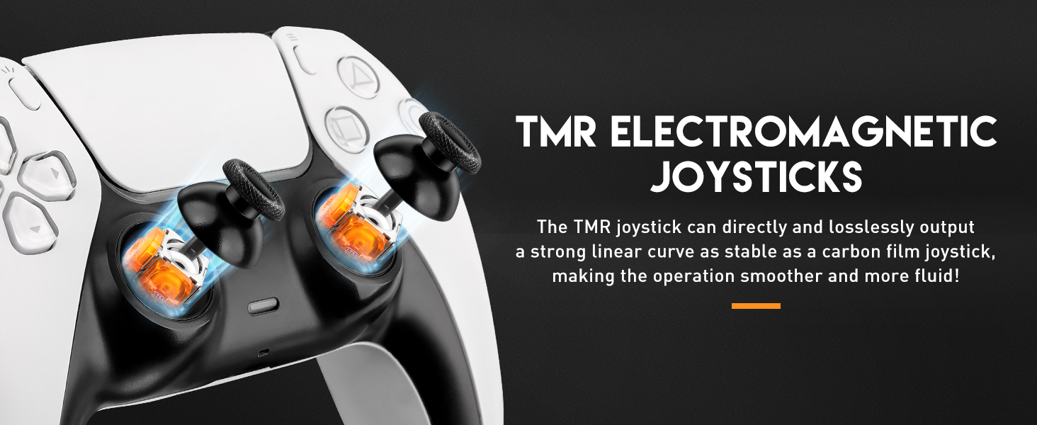 Amazon.com: TOMSIN TMR Electromagnetic Joysticks Replacement for Playstation 5 Controller, 4 ...