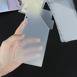 Amazon.com : A6 Narrow Size Cash Envelopes Dividers with Pockets 6 Tabs for Budgeting Budget ...