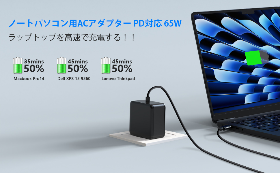 Amazon.co.jp: 汎用 ノートPC用ACアダプター Type C 65W USB-C ACアダプター 20V PD対応 パソコン 充電器 type-c 65W 45W タイプc ...