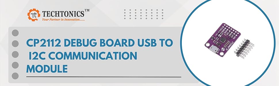 Techtonics Cp2112 Debug Board Usb To I2c Communication Module Computers And Accessories