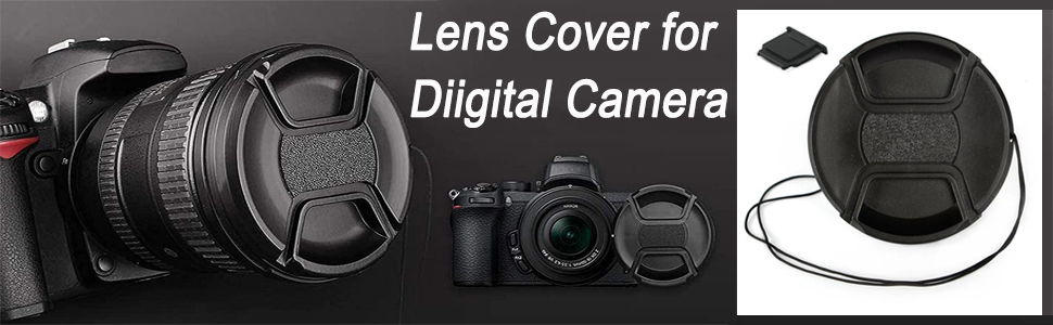 Amazon.com : 67mm Camera Lens Cap, PCTC Camera Lens CoverSnap-On Center Pinch Front Lens Cover ...