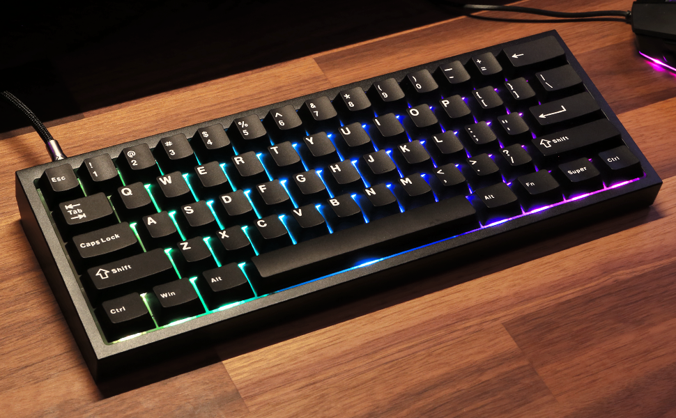 Amazon.com: CyberPowerPC CK60 Black 60% Hot-Swappable RGB Customizable Mechanical Gaming ...