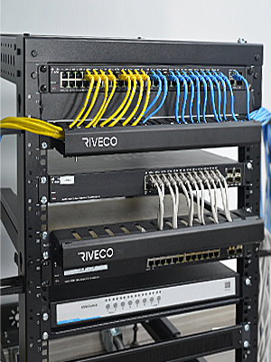 Amazon.com: RIVECO 9U 19” Adjustable Depth Server Rack Support Up to 1700LBS Floor Standing 4 ...