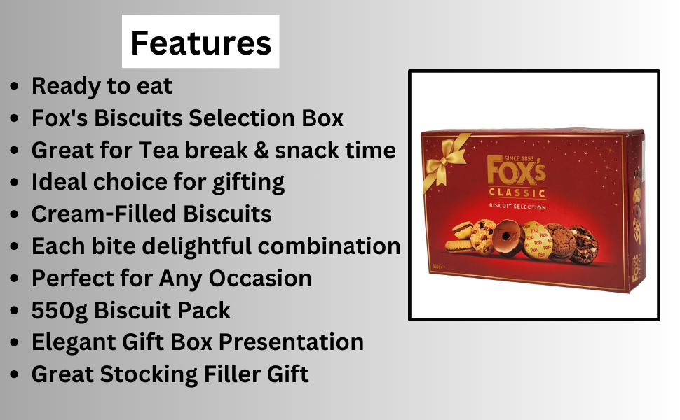 Fox's Classic Biscuits Chocolate Selection Box 550g Gift Set with Creamy Delights : Amazon.co.uk ...