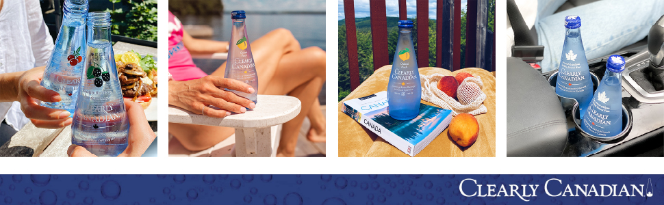 Amazon.com : Clearly Canadian Summer Strawberry Sparkling Spring Water Beverage, Natural ...