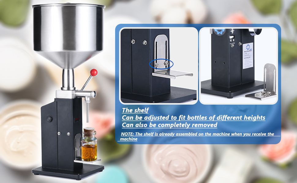 Amazon.com: Sumeve Manual Filling Machine Filling 5-70ml Bottler Filler For Liquid and Paste A03 ...
