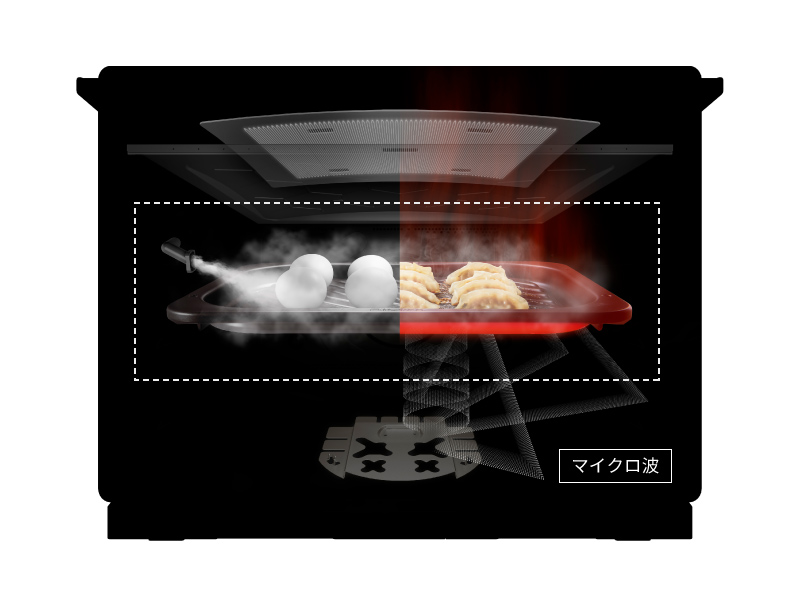 Amazon | パナソニック オーブンレンジ スチーム ビストロ 30L 2段 おまかせグリル 高精細・64眼スピードセンサー ホワイト NE-BS9C-W | パナソニック ...