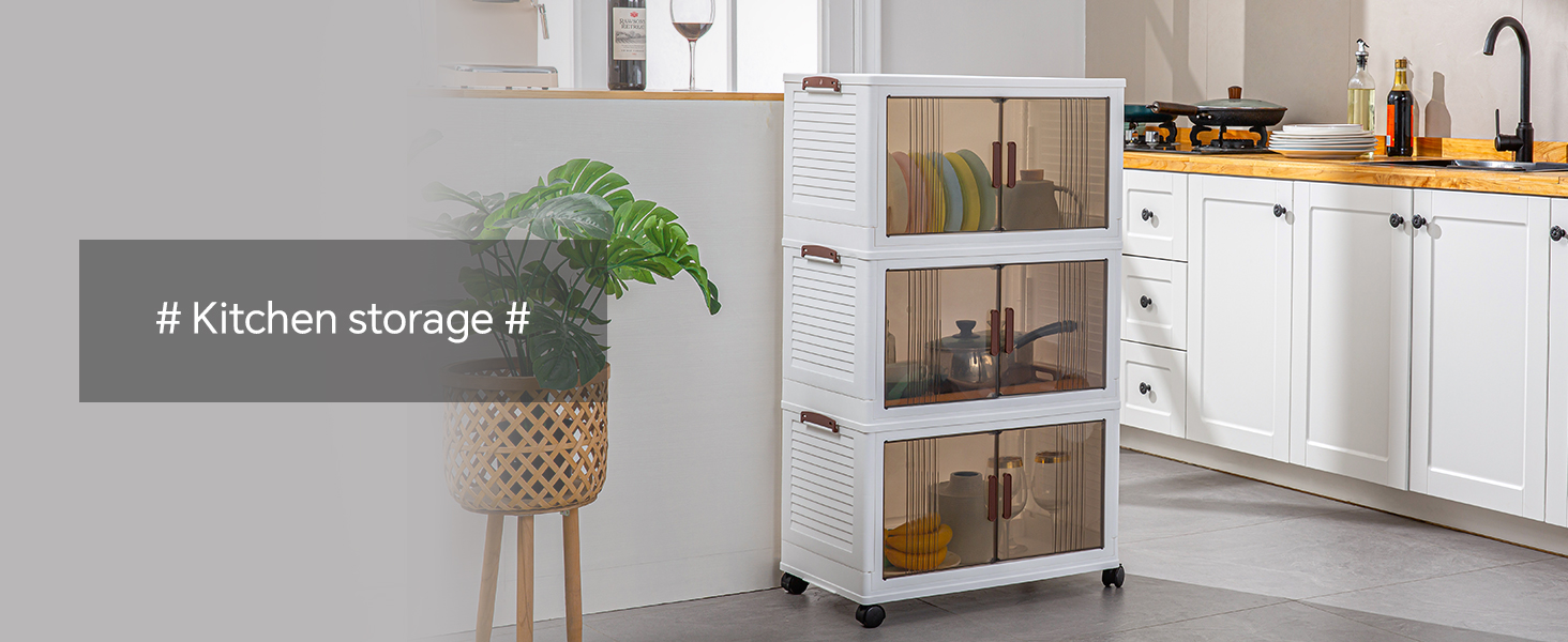 Amazon.com - Homeforce Collapsible Storage Bins with Lids 3 Pack 17 Gal ...