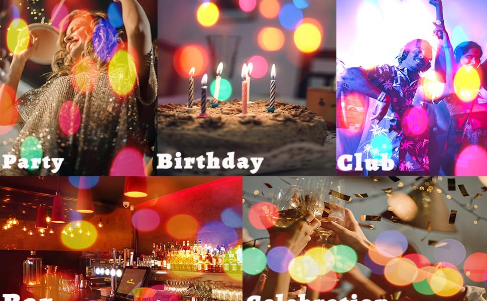 Spinning Disco Ball LED Night Light Projector 360° Rotary Speed/Brightness Adjustable Lamp for ...