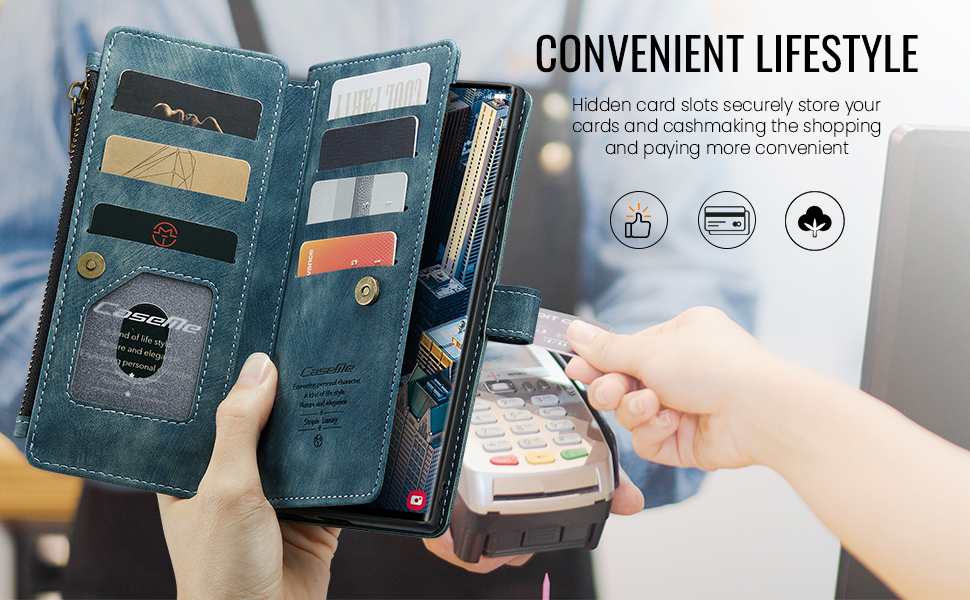 Amazon.com: Lxisxcna Wallet Case Compatibility with Samsung Galaxy S25 Ultra with Card Holder ...