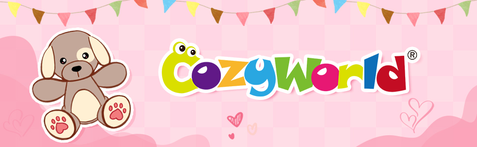 Amazon.com: CozyWorld Heartbeat Puppy Recordable Dog Stuffed Animals 30 sec Heart Voice Recorder ...