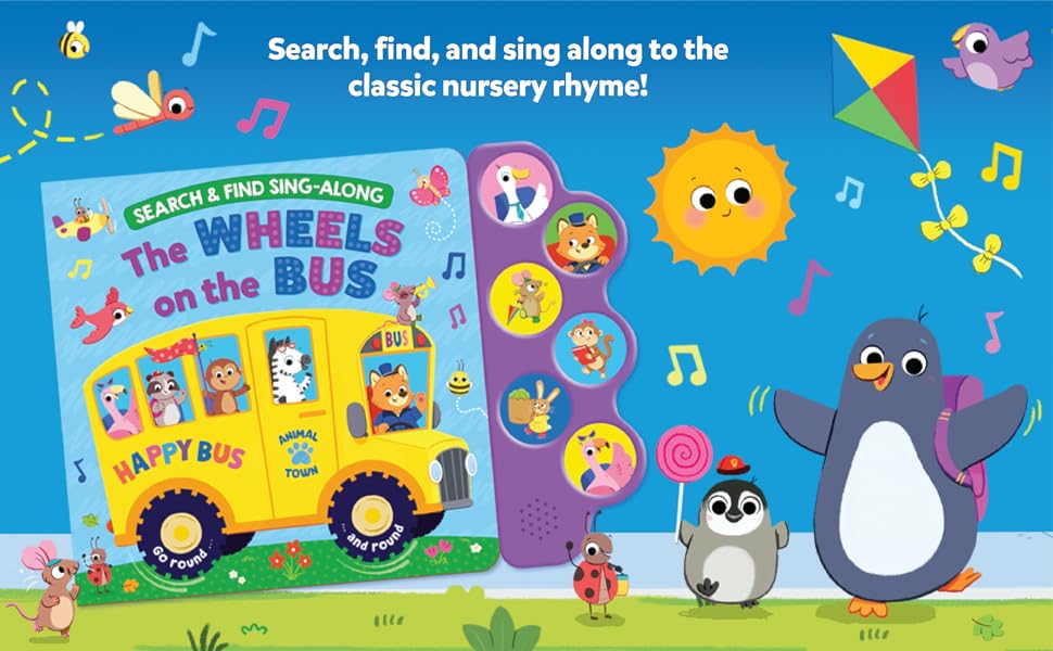 Amazon.com: Search & Find: Wheels on the Bus Song Book - Sing Along to ...