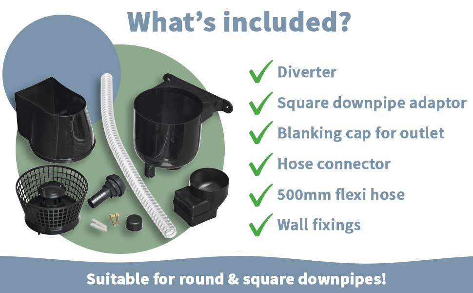 Gutter Mate Rainwater Diverter and Filter for Water Butts and Water ...