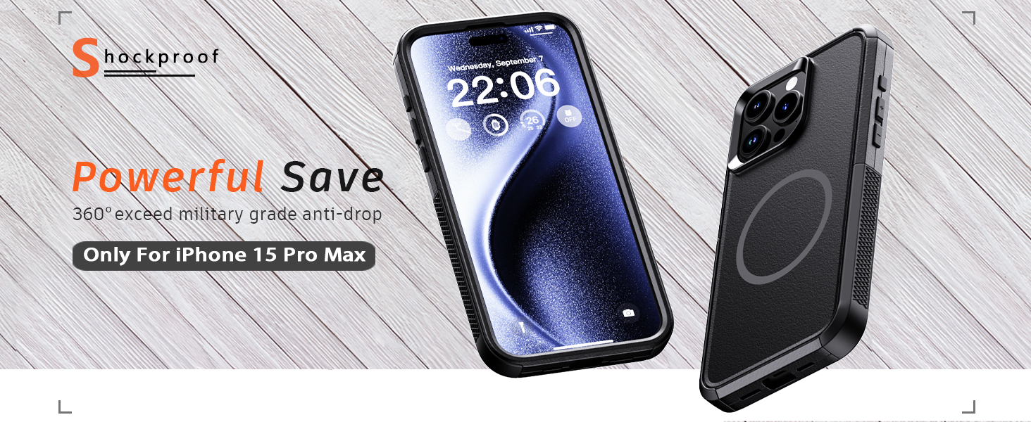 Amazon.com: Diverbox for iPhone 15 pro max case - [Compatible with MagSafe] [with Screen ...