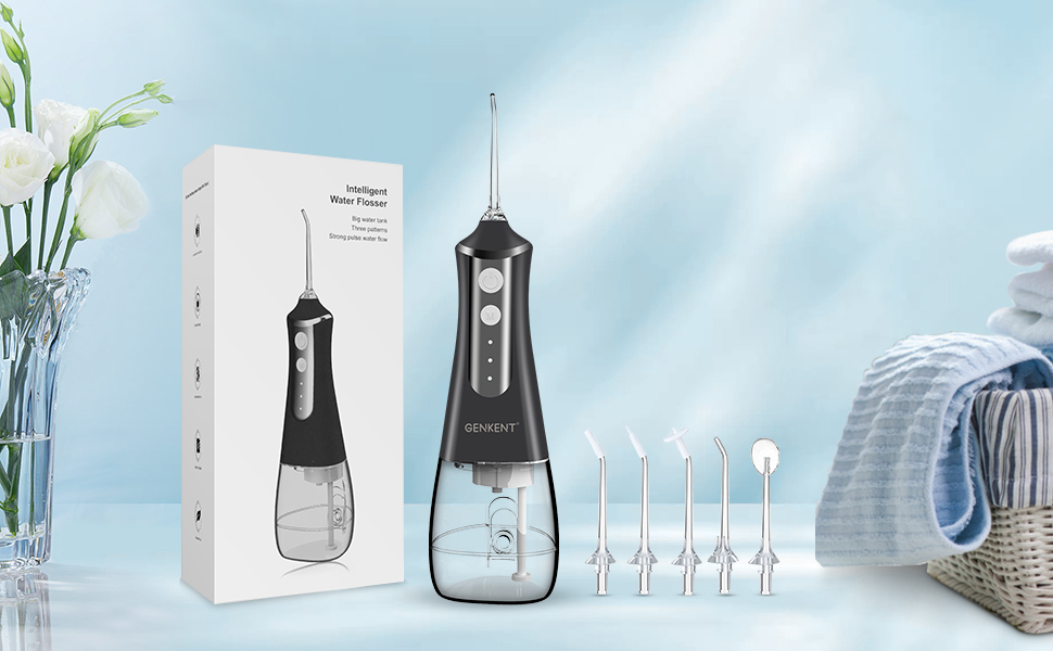 Amazon.com: Water Dental Flosser Cordless for Teeth Cleaning 300ML Dental Oral Irrigator 3 Modes ...