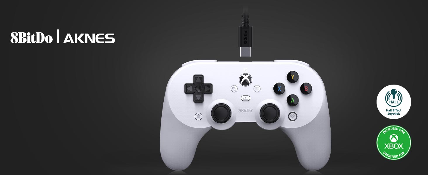 Amazon.com: 8bitdo Pro 2 Wired Controller for Xbox Series X|S, Xbox One ...