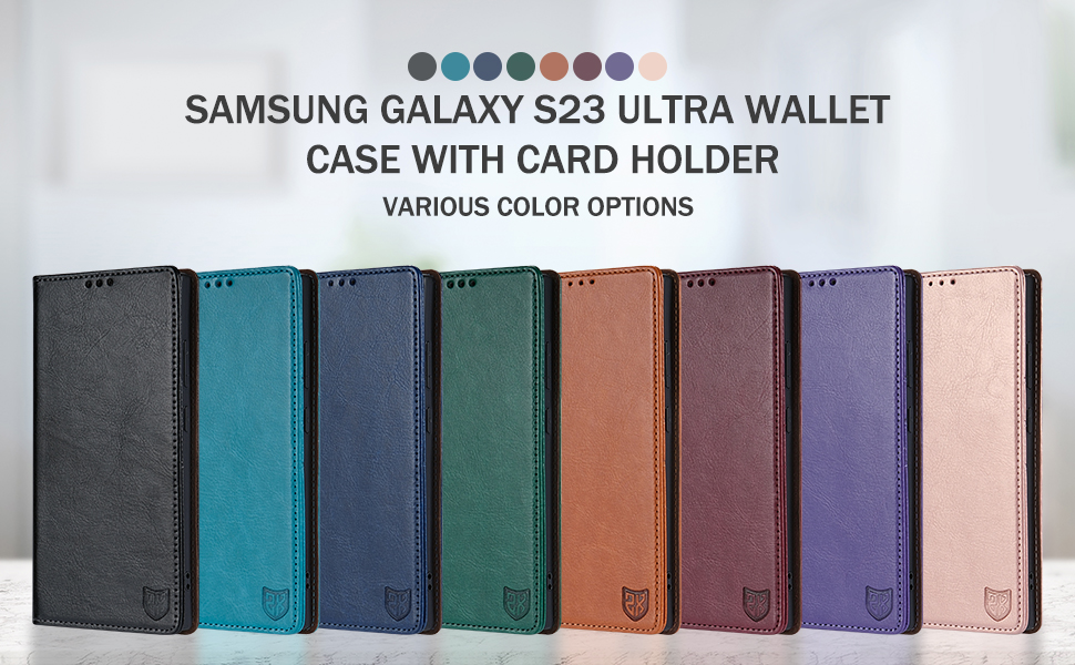 Amazon.com: ZZXX for Samsung Galaxy S23 Ultra Wallet Case with [RFID Blocking] Card Slot Stand ...