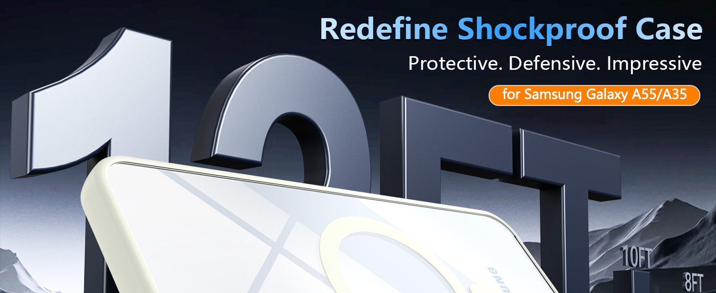 Amazon.com: Hensinple Samsung Galaxy A55 5G Case,A55 5G/A35 5G Case with Screen Protector ...