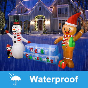 Amazon.com: OurWarm 10 FT Inflatable Snowman Christmas Inflatables Outdoor Decorations, Snowman ...