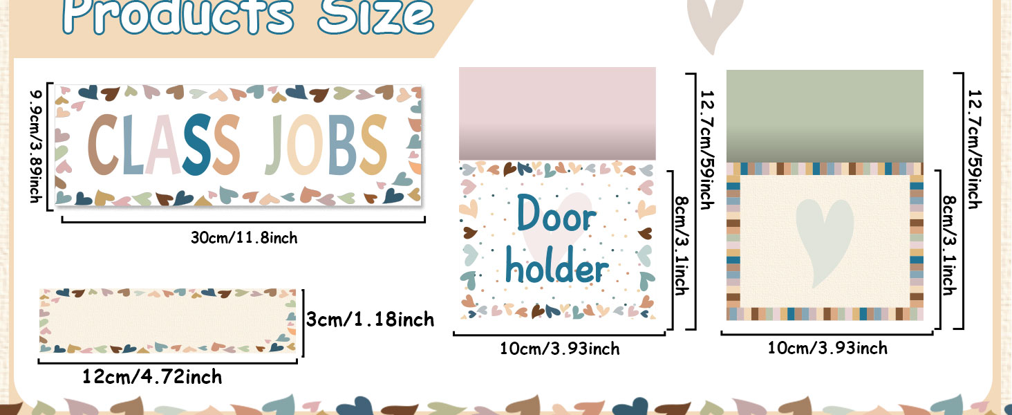 Amazon.com: 81 Piece Boho Class Jobs Bulletin Board Boho Welcome ...