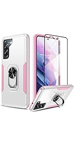 Amazon.com: Oterkin for Samsung Galaxy S21 FE Case, Heavy Duty Military Grade Shockproof Case ...