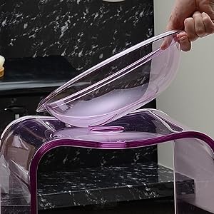 Amazon｜Kuai アクリル バスチェア ボウル セット 風呂椅子 洗面器 高さ40cm LLサイズ【全5色】 (クリアブラウン)｜バスチェア - ホーム＆キッチン オンライン通販