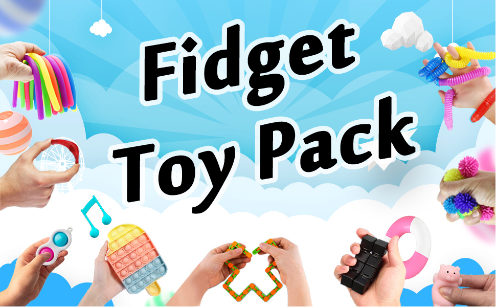 Fidget Toys, 30Pcs Fidget Toys Pack for Kids, Sensory Fidgets Pack Anxiety Relief Toys for ...