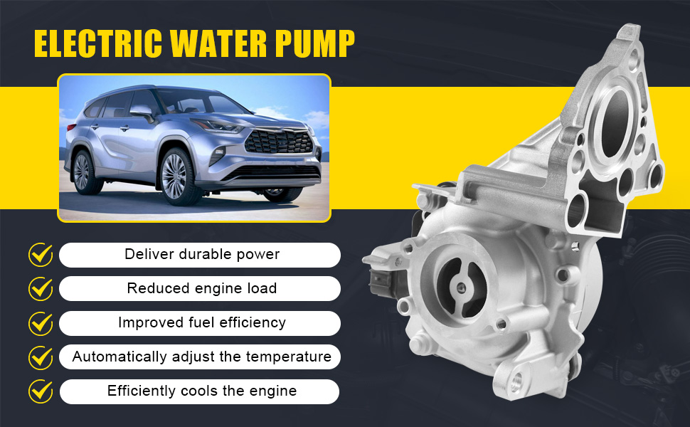 Amazon.com: Electric Water Pump 16032-F0011 Coolant Pump Compatible with Toyota 18-23 Camry 20 ...