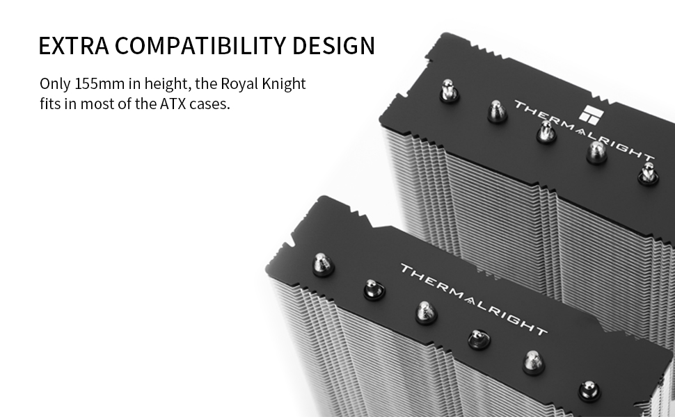 Amazon.com: Thermalright Royal Knight 120 SE - Enfriador de aire para CPU, radiador de doble ...