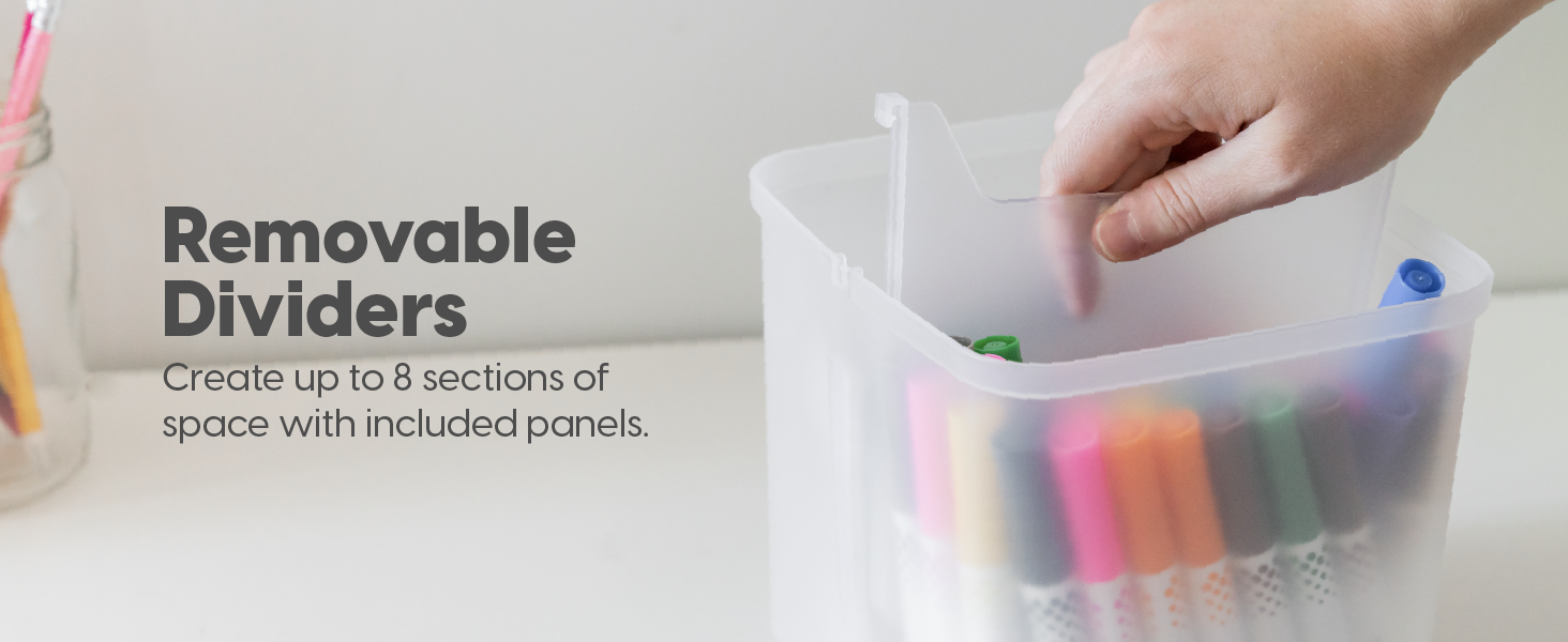 Amazon.com: IRIS USA 20 Quart Portable Clear Plastic Storage Bins with ...