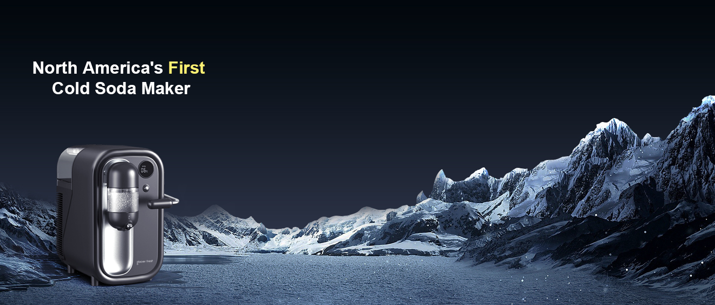 Amazon.com: GLACIER FRESH Cold Sparkling Water Maker ,Electric Soda Maker Machine with 1.6L ...