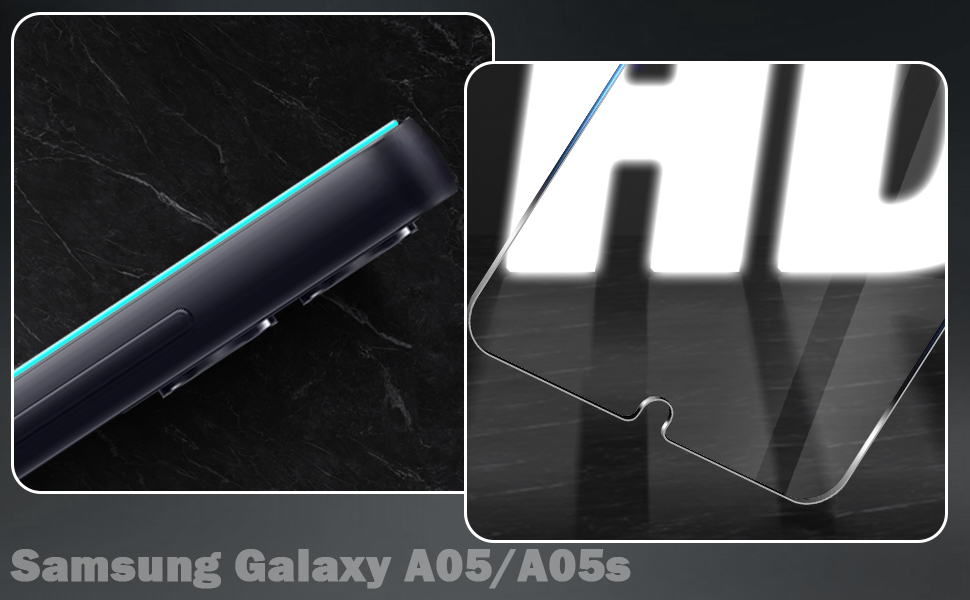 (3 Pack) Tempered Glass Screen Protector Compatible for Samsung Galaxy A05, Samsung Galaxy A05s ...
