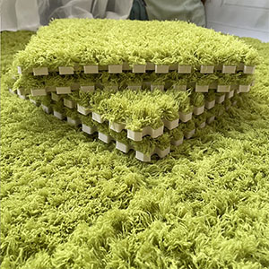 Amazon.com: 10 Pcs Plush Puzzle Foam Floor Mat with Border, Fluffy ...