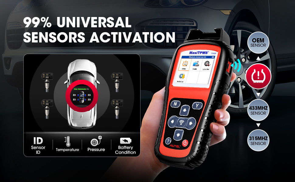 Autel TPMS Relearn Tool TS408, 2024 Upgraded Version of Autel TS401 ...