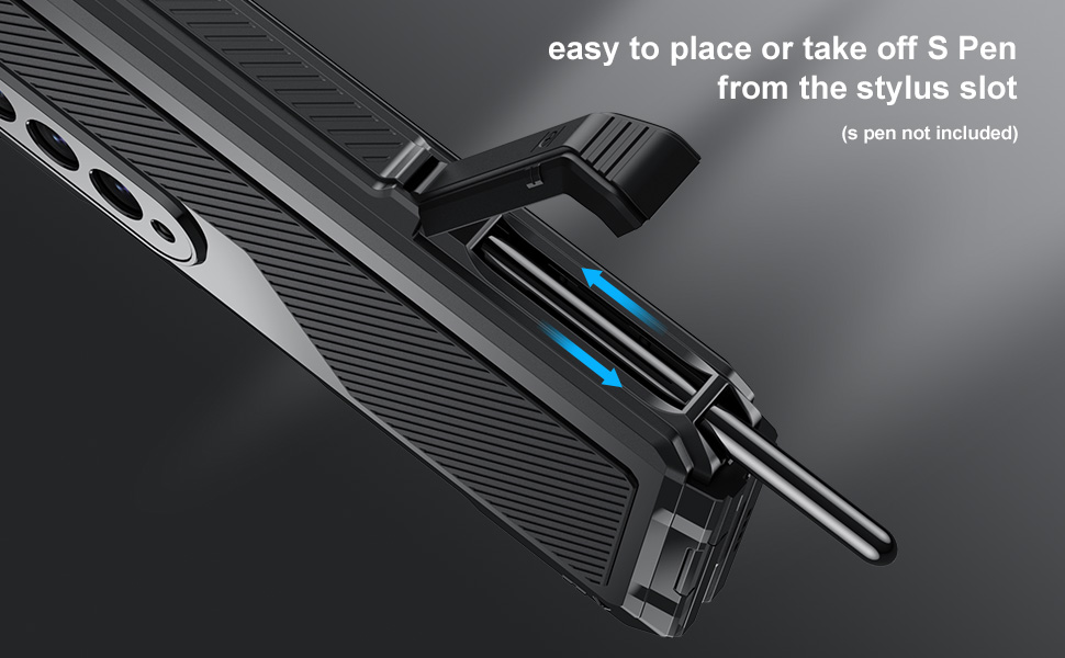 Amazon.com: Libeagle Compatible with Samsung Galaxy Z Fold 4 Case with Metal Bumper Premium ...