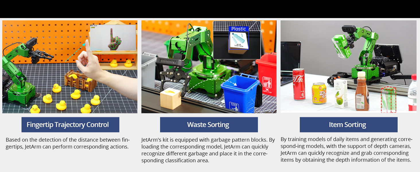 Amazon.com: HIWONDER ROS2 ROS1 ChatGPT Robotic Arm 6DOF Flexible AI Model Smart Programming ...