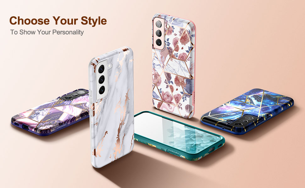 Amazon.com: SURITCH for Samsung Galaxy S22 Case, [Built-in Screen Protector] Full Body ...