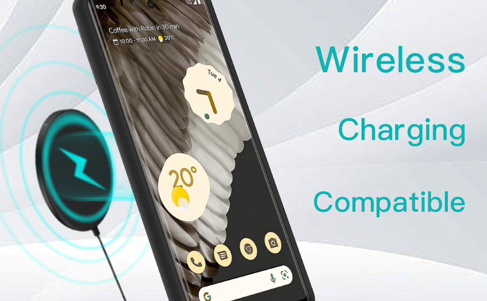 Amazon.com: Google Pixel 7 Case with Screen Protector, Dual Layer Anti-Scratch Hard PC and Soft ...