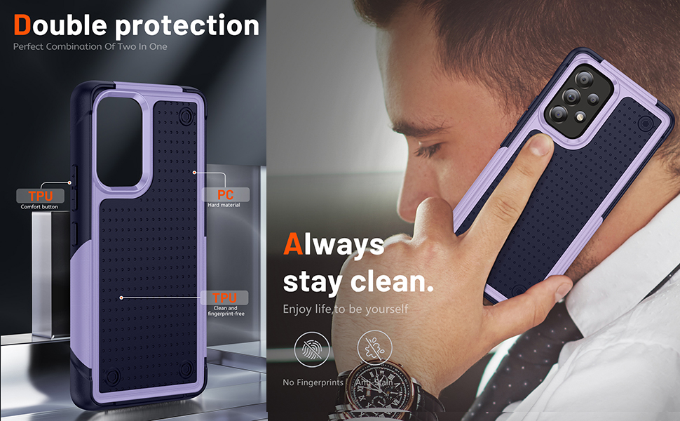 Amazon.com: TORRTOWAY Designed for Samsung Galaxy A52 5G Case 2 in 1 Gift Militay Grade Drop ...
