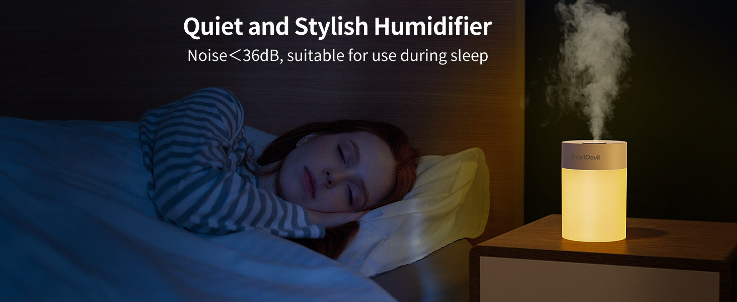 Amazon.com: SmartDevil Small Humidifier, Portable USB Personal Desk ...