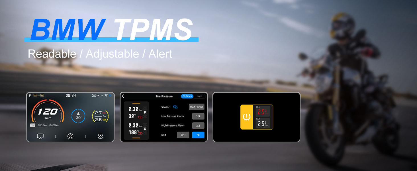 Amazon.com: CHIGEE AIO-5 Play for BMW Motorcycles, 3-Pin Interface, Plug-and-Play Smart Display ...