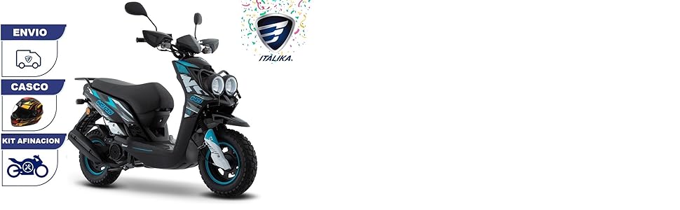 ITALIKA Scooter Motoneta Sport WS175 Negro/Azul : Amazon.com.mx: Automotriz y Motocicletas