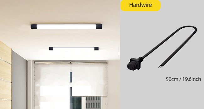 Modlicht Plug in Light 4FT 5000K Linkable LED Tube Shop Closet Under-Cabinet Utility Lights ...