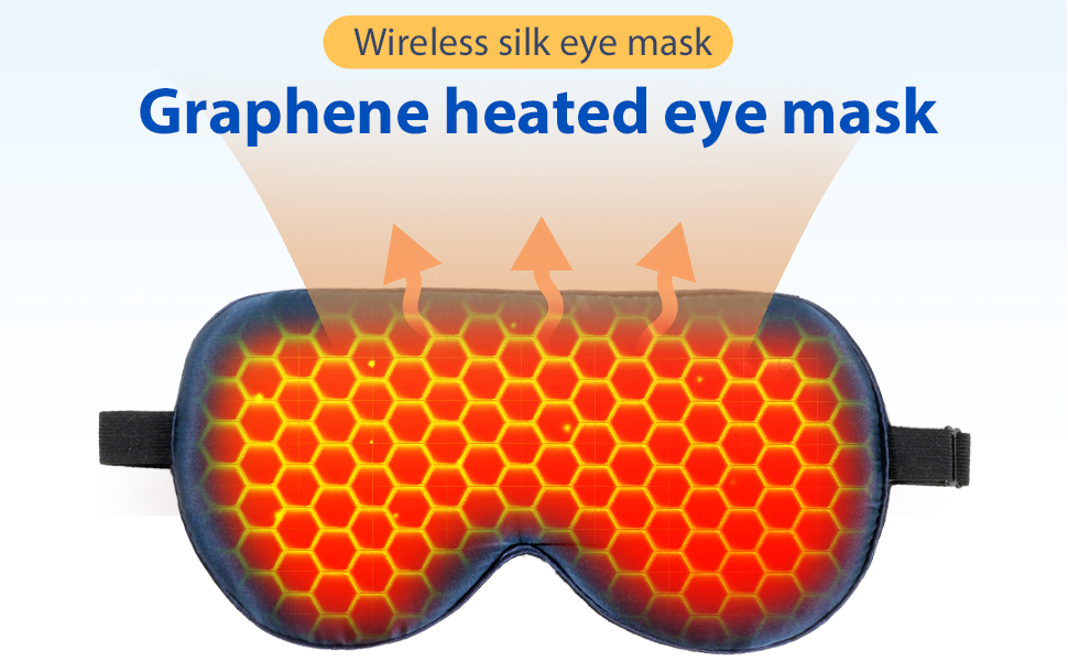 Amazon.com: Silk Cordless Heated Eye Mask, Washable Heat Eye Compress for Dry Eye Electric Eye ...